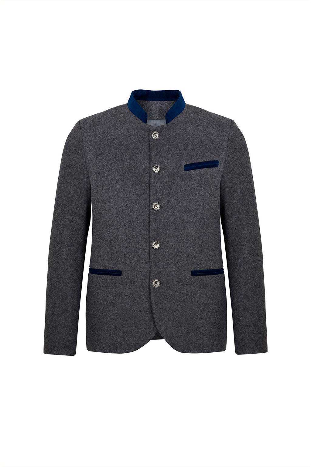 Janker Tegernsee Anthrazit/Blau – Goldhirsch Tracht